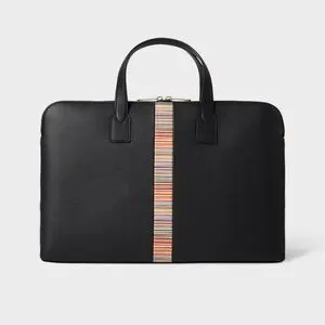 Paul Smith Signature Stripe Slim Folio - Black