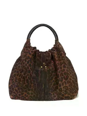 Jérôme Dreyfuss Gordi M Leopard Print Tote Bag