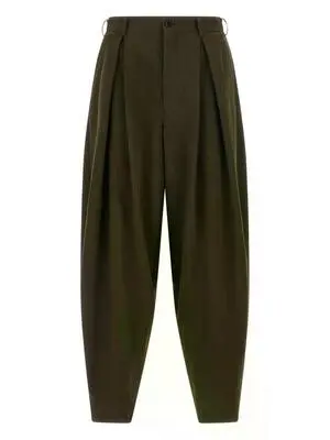 Comme Des Garçons Herringbone Pleated Trousers