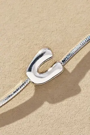 Anthropologie Monogram Necklace - U