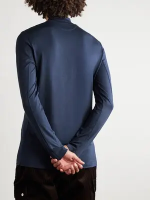 Brunello Cucinelli Slim-fit Logo-print Stretch-silk Jersey Base Layer
