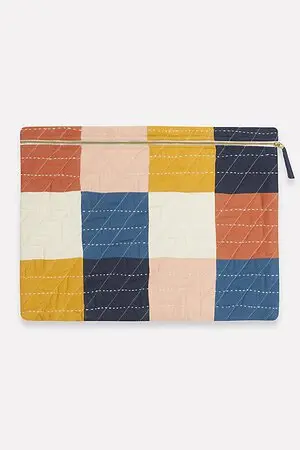 ANCHAL Anchal Checkered Laptop Sleeve Cobalt