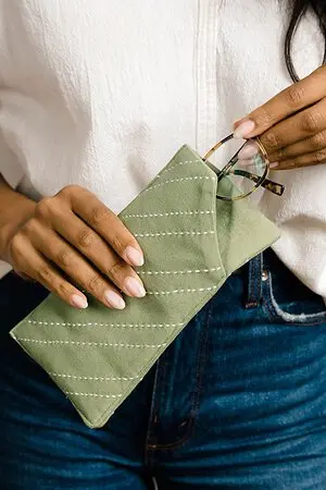 ANCHAL Glasses Case - Sage