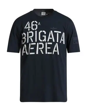 AERONAUTICA MILITARE Man T-shirt Marigold Size M Cotton Navy