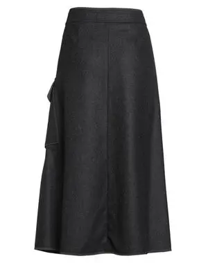 Brunello Cucinelli Midi Virgin Wool Wrap Skirt
