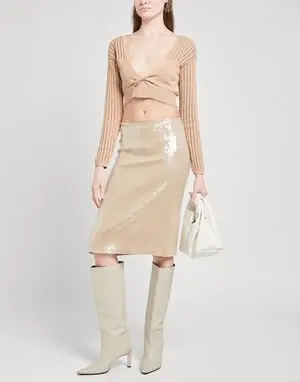 KONTATTO Knitted Cotton Sweater - Camel