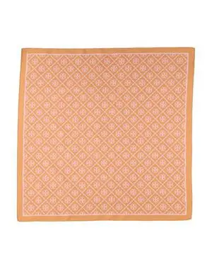 Tory Burch Scarf Dark Polyester, Silk - Beige