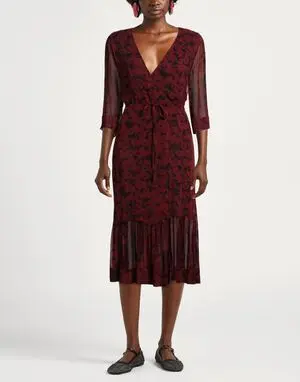 GANNI Midi Wrap Dress