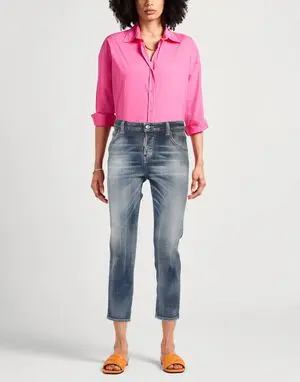 Dsquared2 Tapered Jeans With Brand Logo - Blue