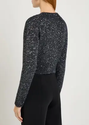 Erdem Embellished Alpaca-blend Cardigan