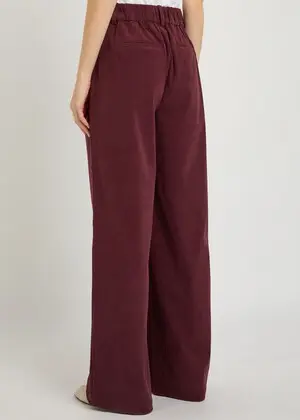 Varley Wide-leg Corduroy Trousers - Chocolate