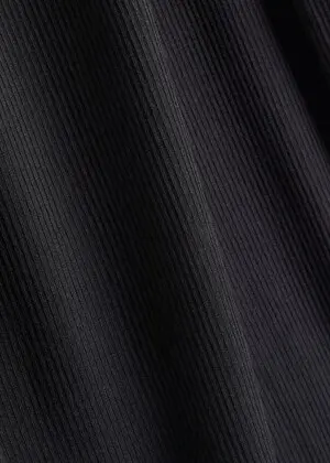 SKIMS Ribbed Stretch-modal Maxi Dress - Black