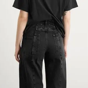 MAISON MARGIELA Step Waist Wide Leg Jeans