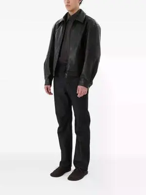 AMOMENTO Zip-up Bomber Jacket