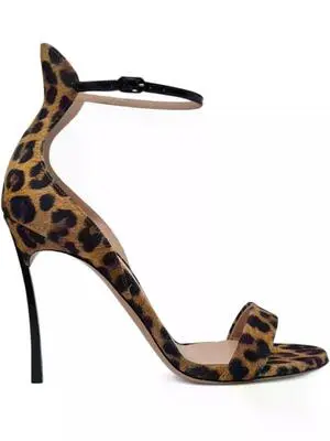 Casadei 100mm Leather Heeled Sandals