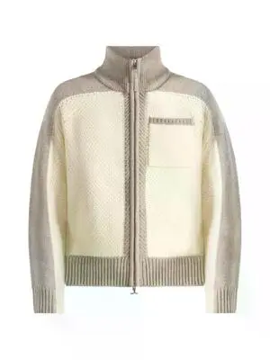Manière De Voir Zip-fastening Colour-block Cardigan