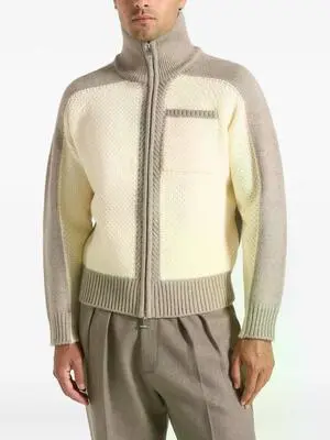 Manière De Voir Zip-fastening Colour-block Cardigan