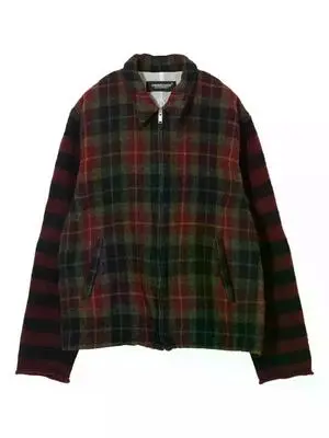 Undercover Plaid Zip-up Jacket