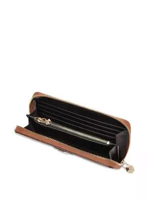 Philipp Plein Crocodile-effect Zip-around Wallet - Brown