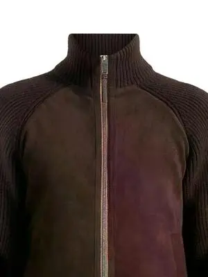 Manière De Voir Faux-suede & Knit Jacket