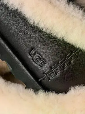 UGG Fur Trim Ballerina Shoes
