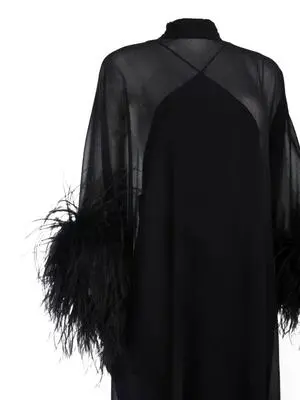 TALLER MARMO Feather-trim Kaftan