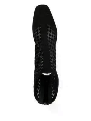 CAREL Checkered Ankle Boots