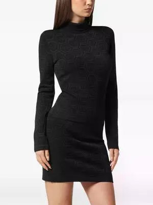 Philipp Plein Logo-pattern Turtleneck Sweater