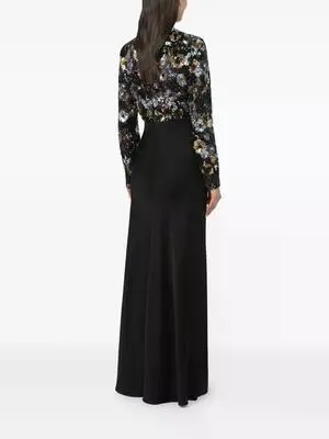 Max Mara Sequin-embellished Maxi Dress