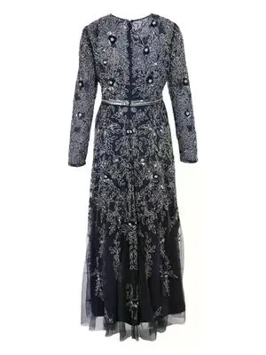 Mac Duggal Floral-embellished Maxi Dress