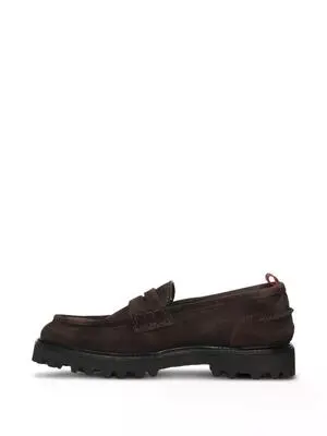 GIULIANO GALIANO Suede Round Toe Loafers