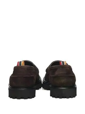 GIULIANO GALIANO Suede Round Toe Loafers
