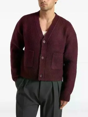 Manière De Voir Charlie V-neck Cardigan - Red