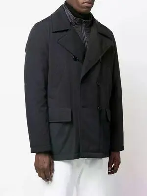 FAY Quilted Double-breasted Coat