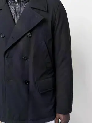 FAY Quilted Double-breasted Coat