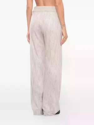 D.exterior Striped Trousers