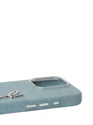 Karl Lagerfeld Signature-logo Denim Iphone Case