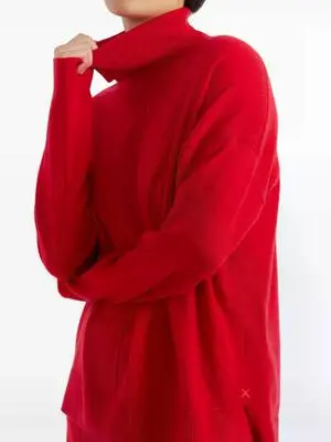 Chinti & Parker Turtleneck Wool-cashmere Sweater - Red