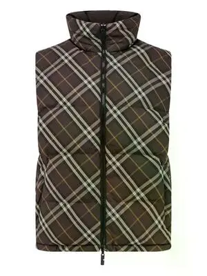 Burberry Check-pattern Padded Gilet