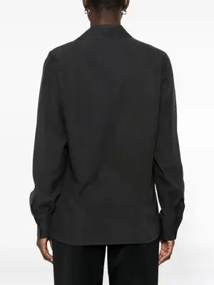 Max Mara Notched-collar Shirt - Black