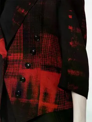 Y’s Check-print Blazer
