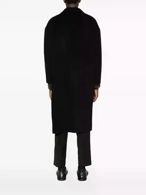 AMARANTO Double-breasted Coat - Black