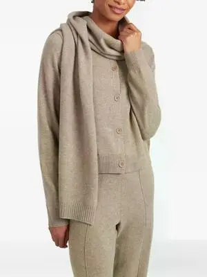 Chinti & Parker Ribbed-edges Scarf - Neutrals