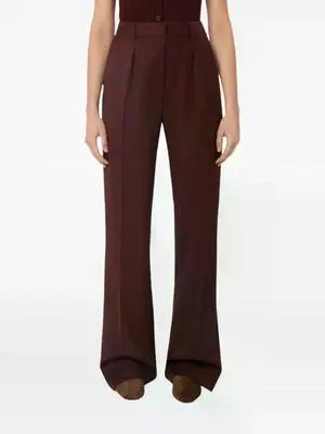 Max Mara Pleated Trousers - Brown