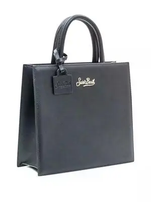 MC2 SAINT BARTH Top-handle Satchel Bag With Logo Detail - Black