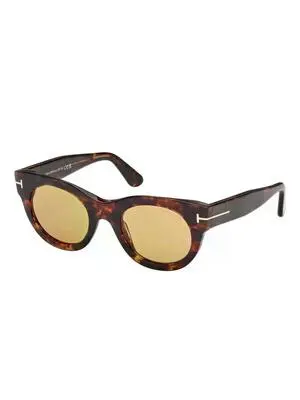 TOM FORD Round-frame Sunglasses - Brown