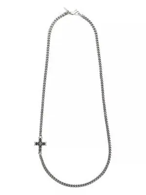 Emanuele Bicocchi Silver Tone Necklaces For Men