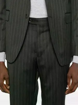 Tagliatore Pinstripe Single-breasted Suit - Grey