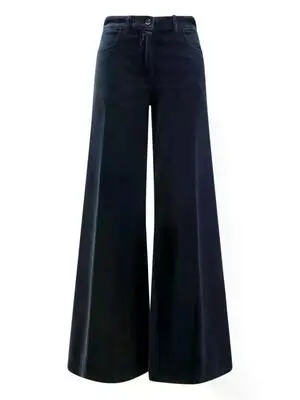 Aspesi Velvet Texture Trousers - Blue