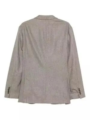 Brunello Cucinelli Single-breasted Blazer - Grey